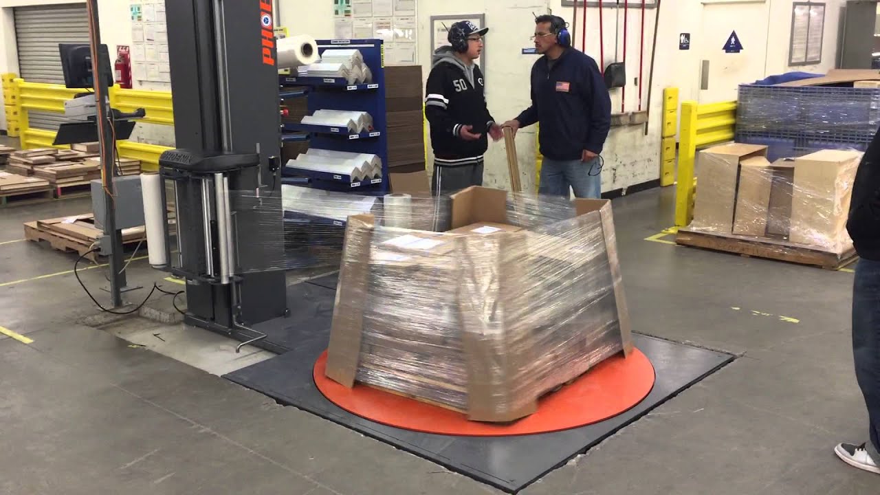 Pallet Wrapper with Integrated Scale - CUSTOMIZED WRAPPING SOLUTIONS