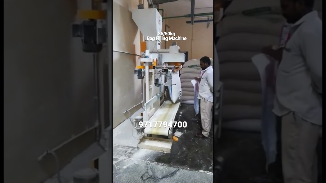 Automatic Bagging Machine for 50 kg Wheat Flour Filling - CUSTOMIZED WRAPPING SOLUTIONS