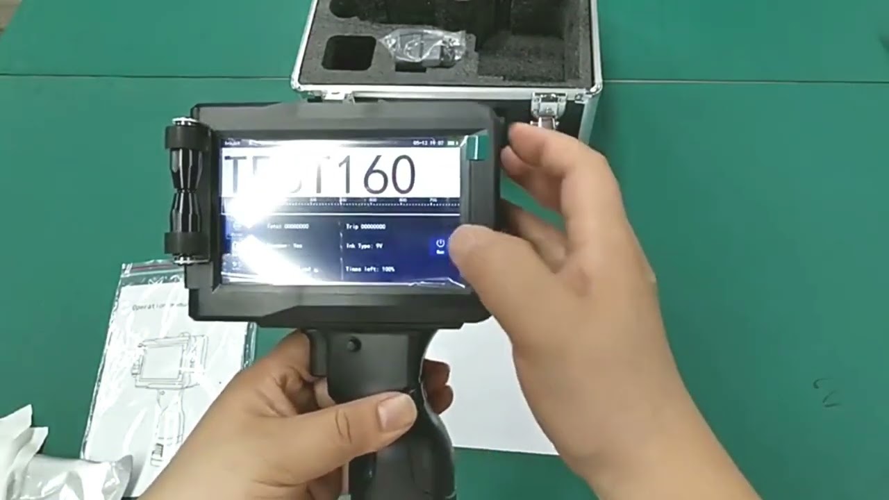 Compact Handheld Batch Number Printer for Portable Ink Labeling ...