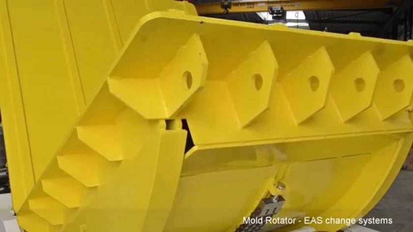 Mold Rotator Transformed into Mold Upender - CUSTOMIZED WRAPPING SOLUTIONS