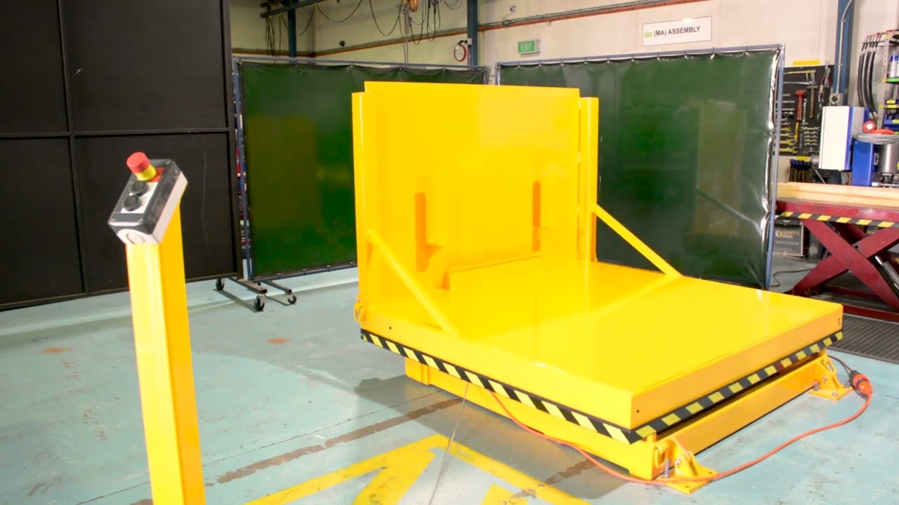 Pallet Upender: Simplifying Pallet Tilting - CUSTOMIZED WRAPPING SOLUTIONS