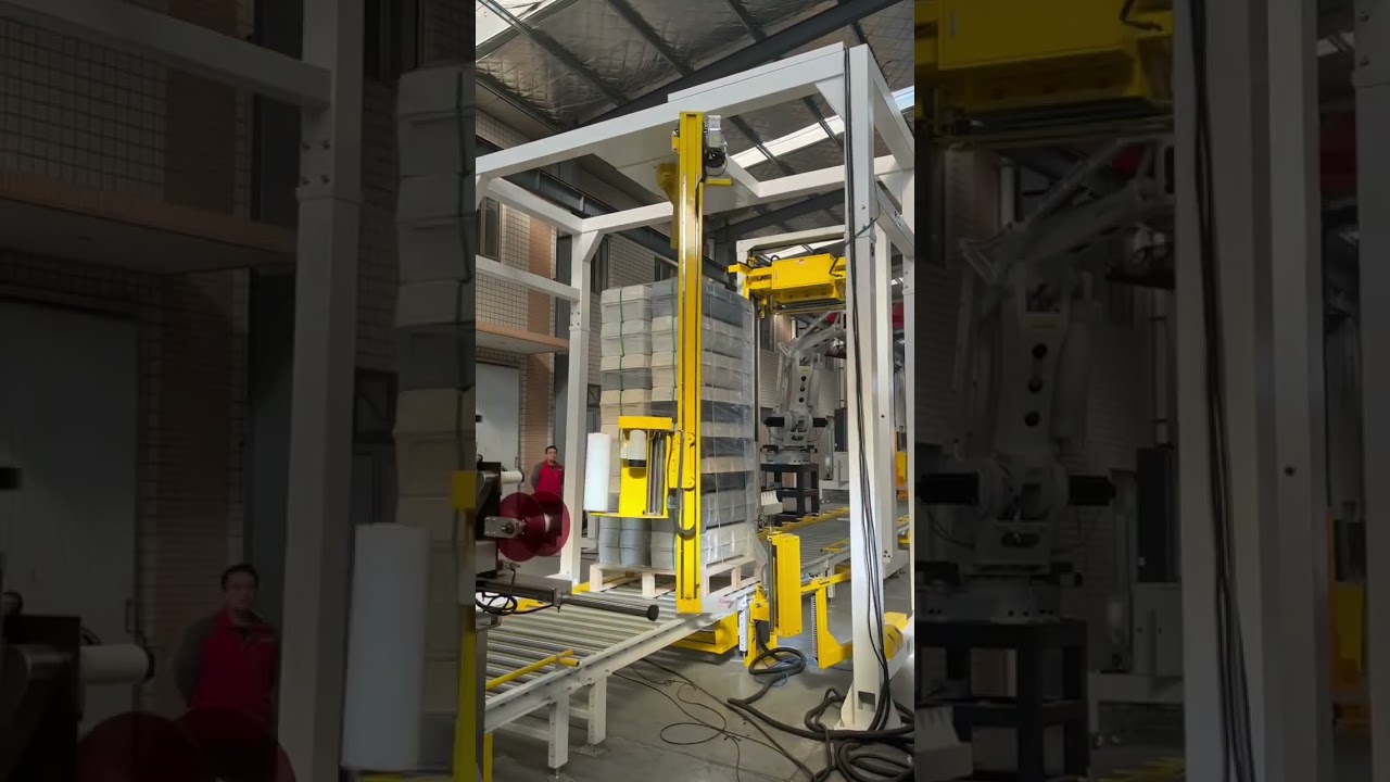 Rotary Pallet Wrapping Machine: Efficient Industrial Stretch Wrapper ...